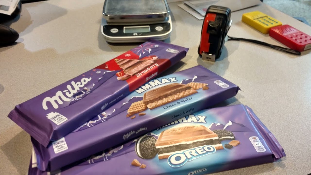 Milka Chocolate Bars Tastings - YouTube