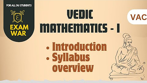 Vedic Mathematics (VAC Course) According to DU syllabus - YouTube