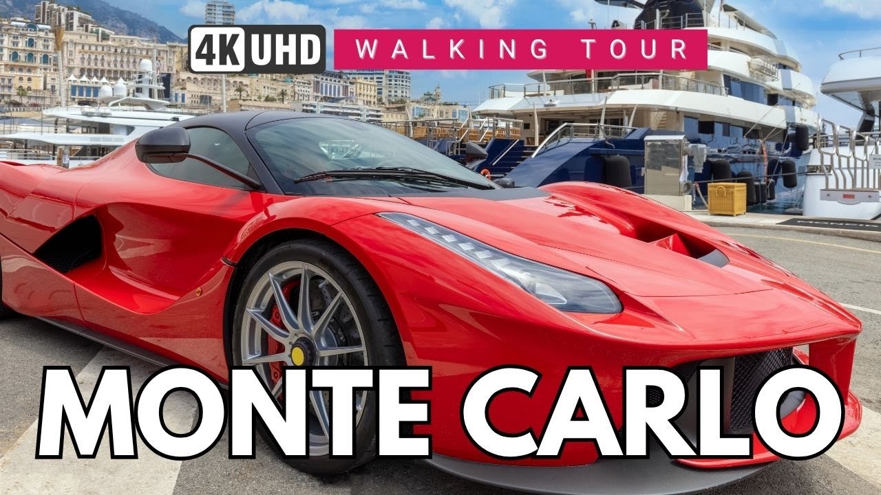 Monte Carlo Walking Tour 🇲🇨 Monaco | Luxury Streets, Casinos & Stunning ...