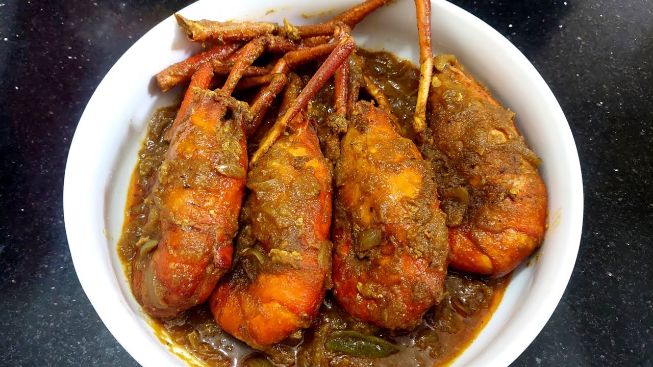 গলদা চিংড়ি দোপেঁয়াজা 😋 | Lobster curry | Traditional bengali prawn ...