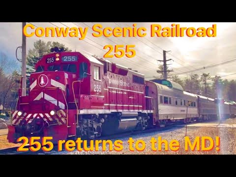 Conway Scenic 255 leads a train on the Mountain Division for the first ...