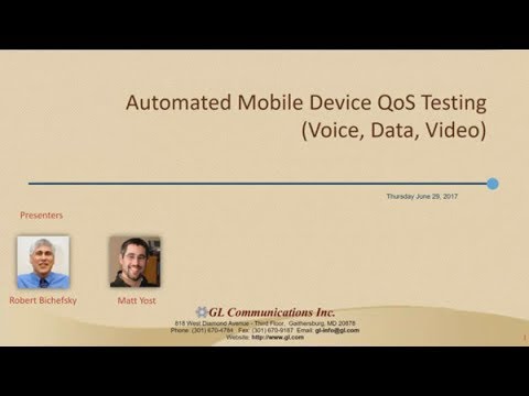 Automated Mobile Device QoS Testing - Voice, Data, Video - YouTube