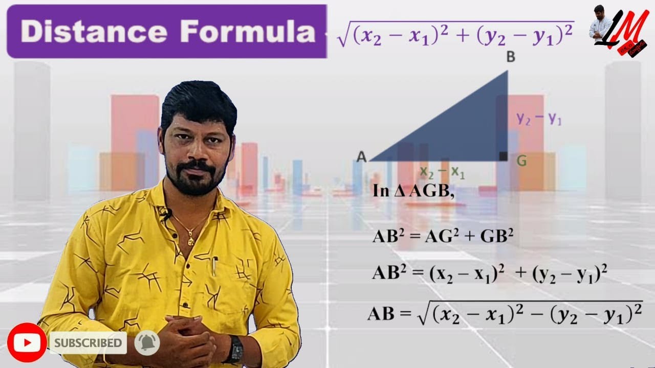 Derivation of Distance formula in Coordinate Geometry - YouTube