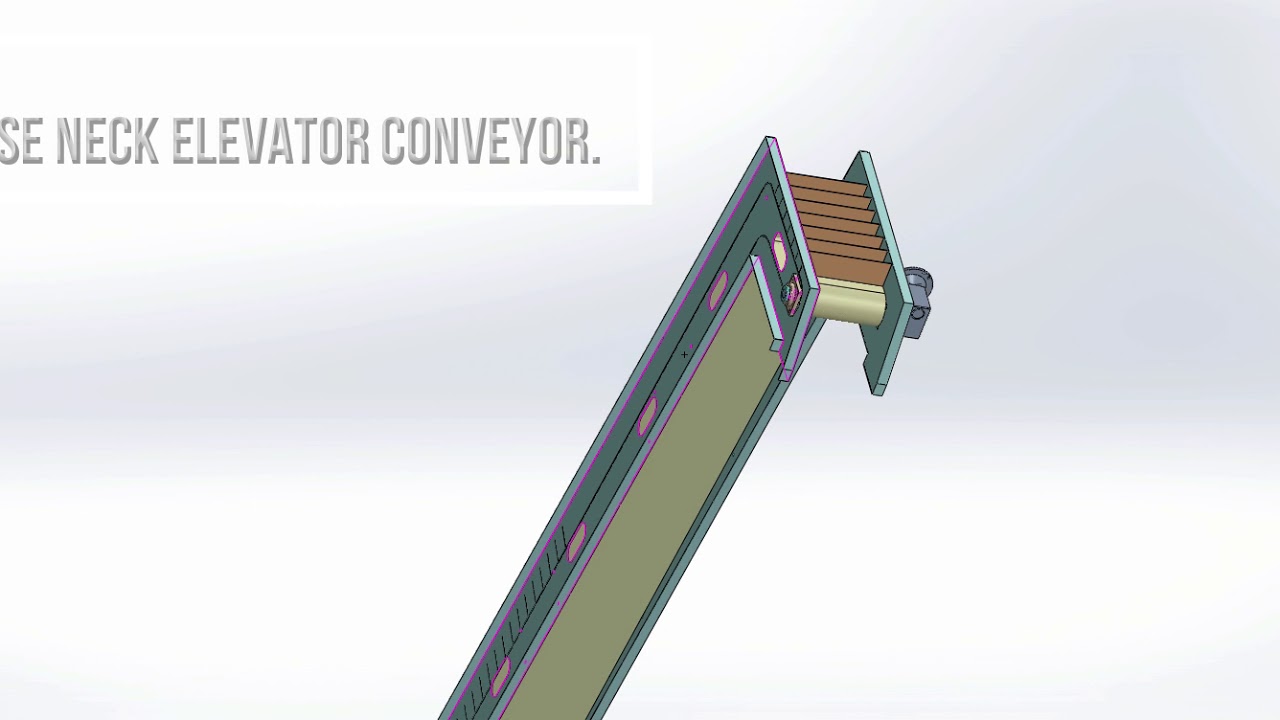 Goose Neck Elevator Conveyor. - YouTube