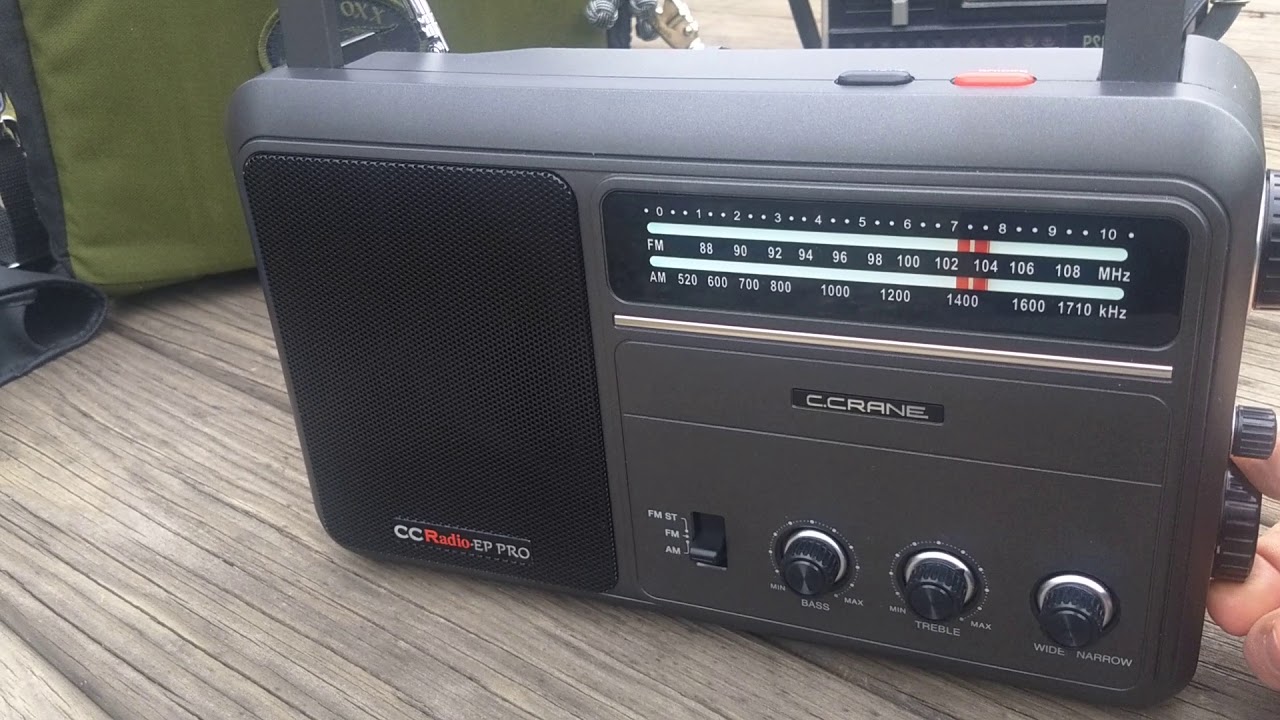 C. Crane CCRadio-EP Pro AM band scanning, muting - YouTube