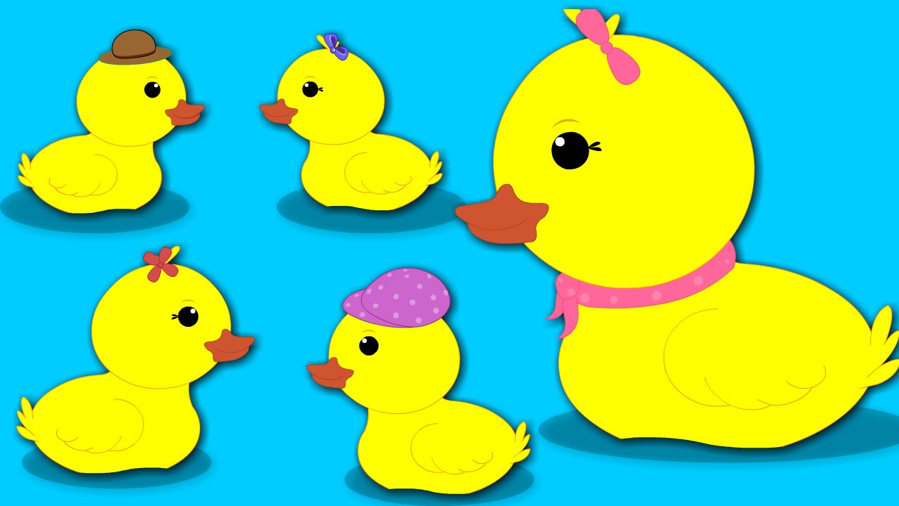 Five Little Ducks | Nursery Rhymes | Kids Songs from Nellie & Ned - YouTube