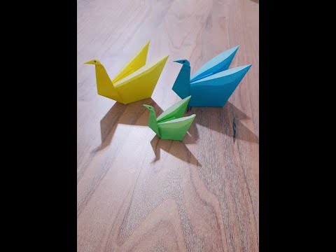 Çok kolay kağıttan kuğu yapımı. Making swan from paper. #origami #kağıt #paper #paperswan #kağıtkuğu