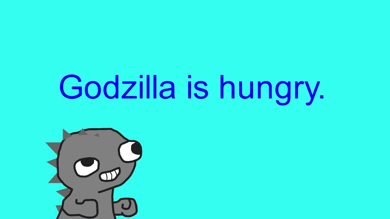 Godzilla is hungry - YouTube