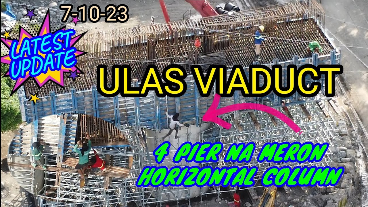 #latestupdate ULAS VIADUCT/4 PIER NA ANG MAY HORIZONTAL COLUMN # ...