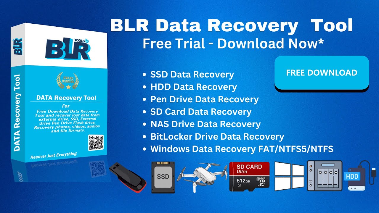 Formatted Desktop Data Recovery Tool by BLR - YouTube