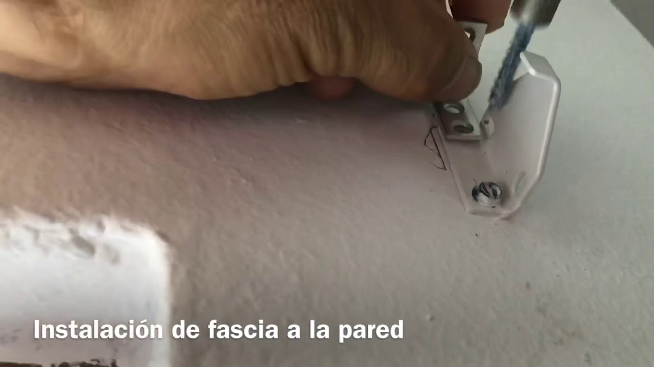 Instalación de fascia (Pared) - YouTube