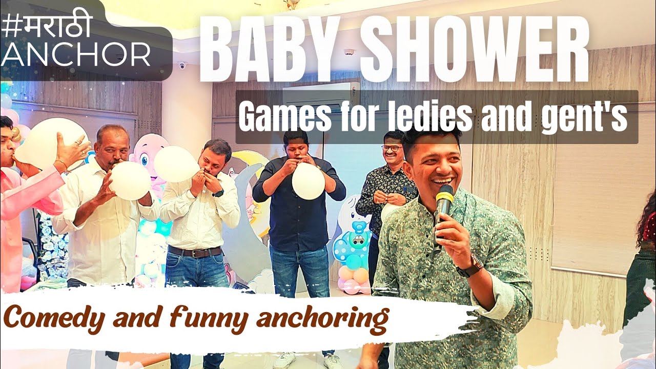 Baby shower games | Best games for baby shower | Anchor Deepak | comedy ...