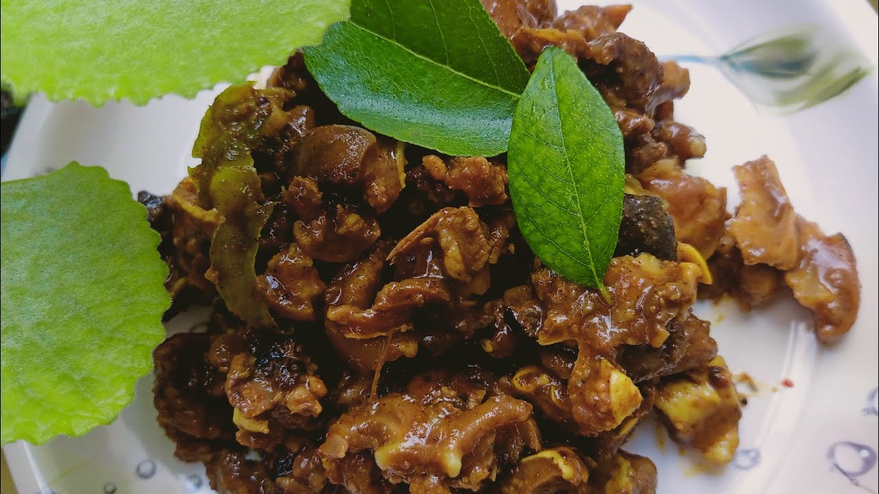 Goat head fry | தலைக்கறி வறுவல் | Mutton fry | head fry - YouTube