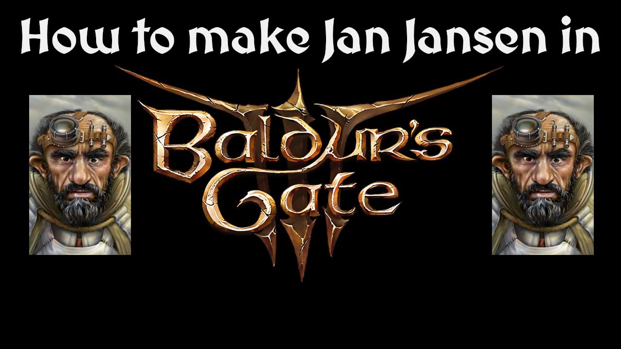 How to make Jan Jansen in Baldur's Gate 3 - YouTube