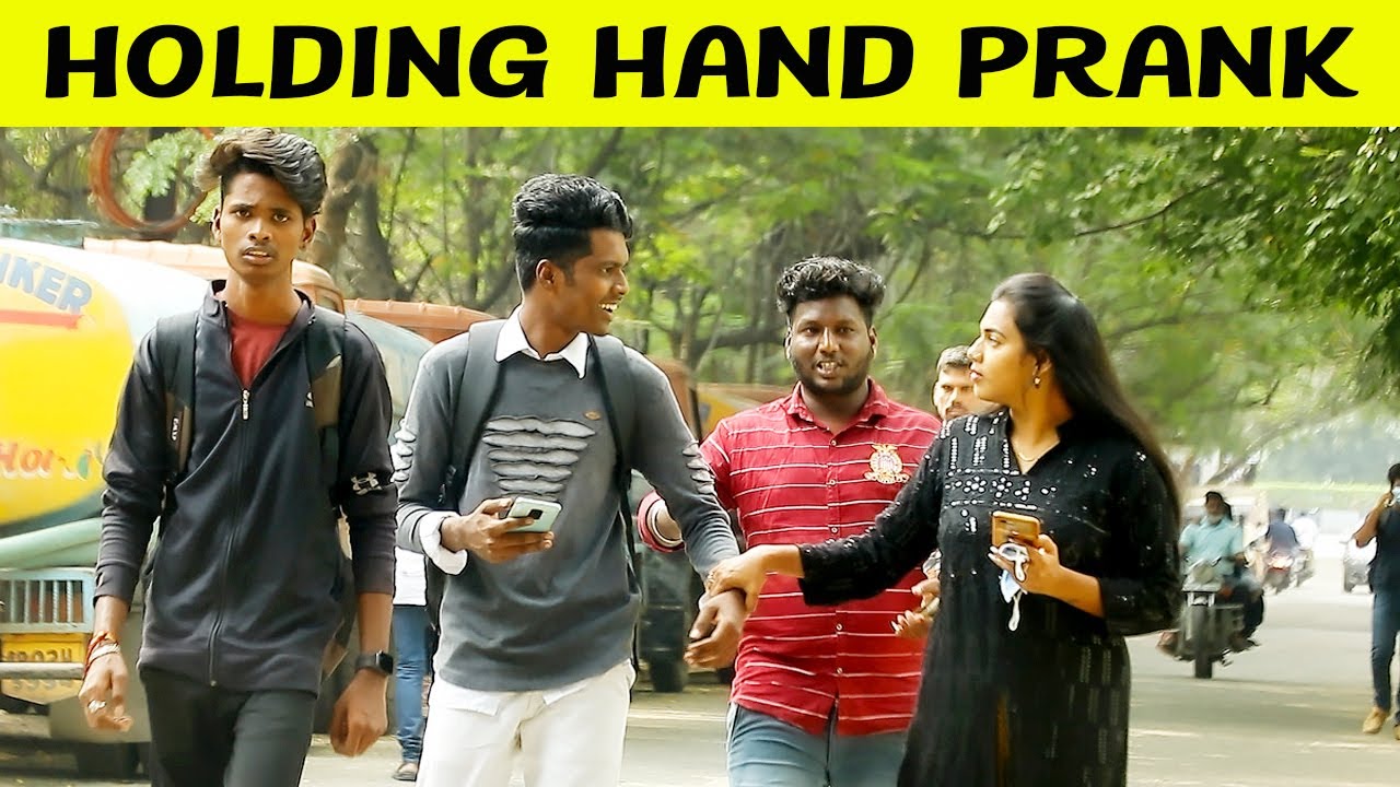 Holding Hand prank l what happens after holding hands l bsk pranks ...