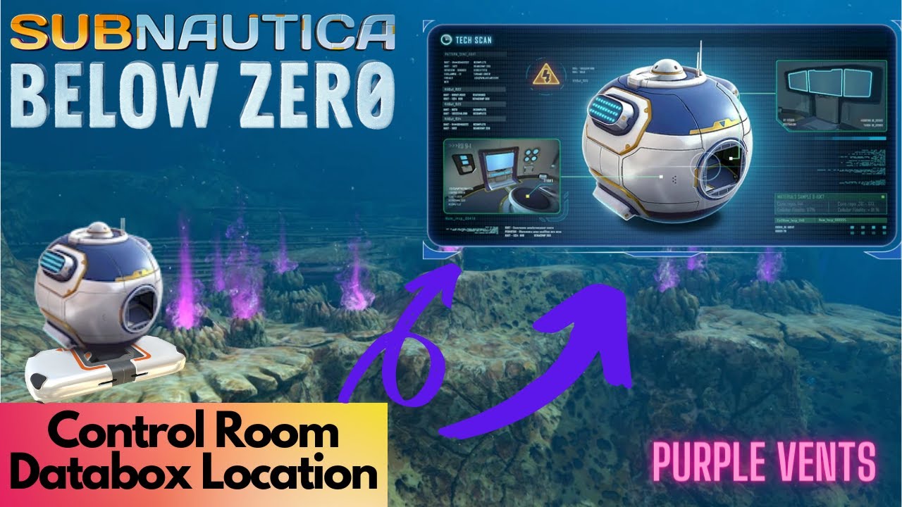 Purple Vents Control Room Data Box Location | Subnautica Below Zero ...