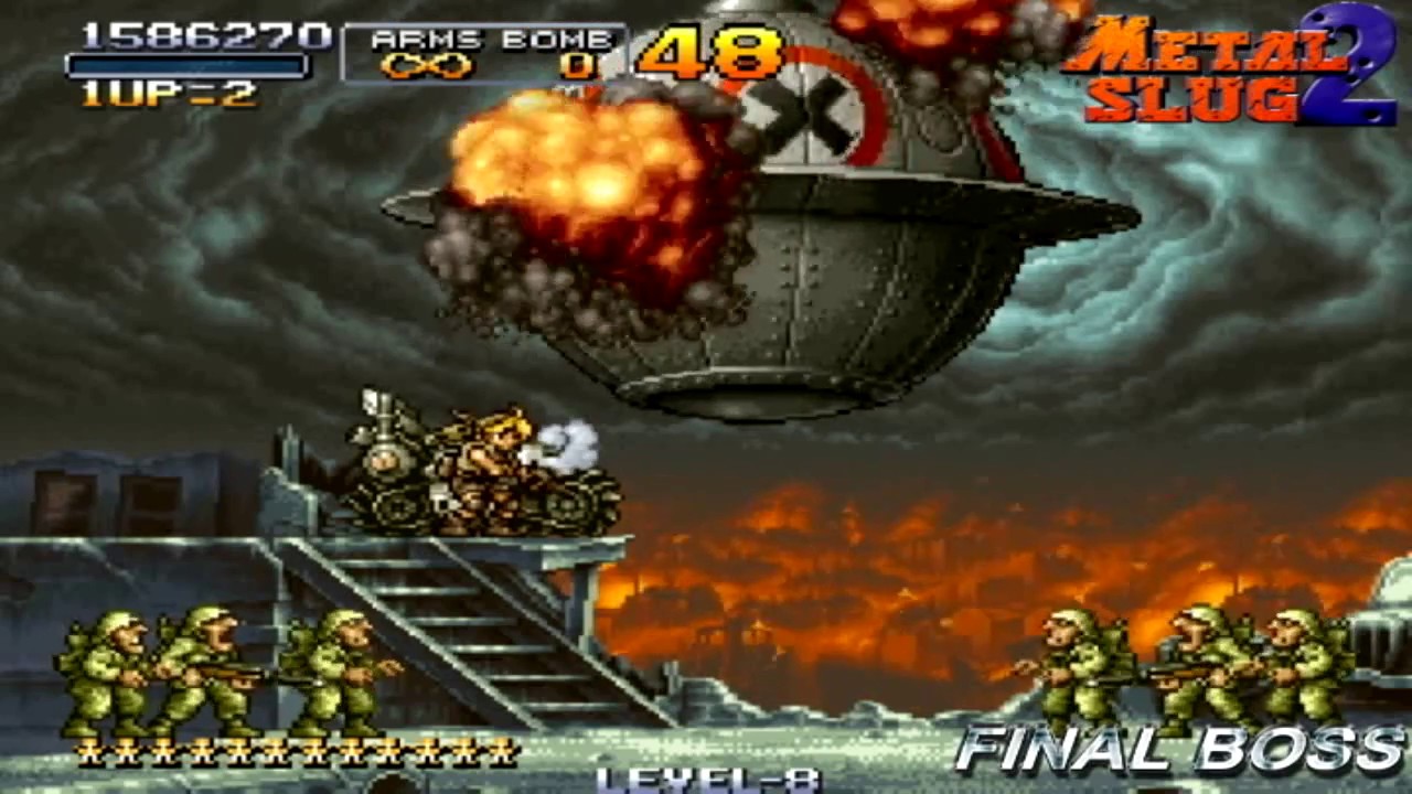 Metal slug 2 All Boss clear (Level - 8) - YouTube