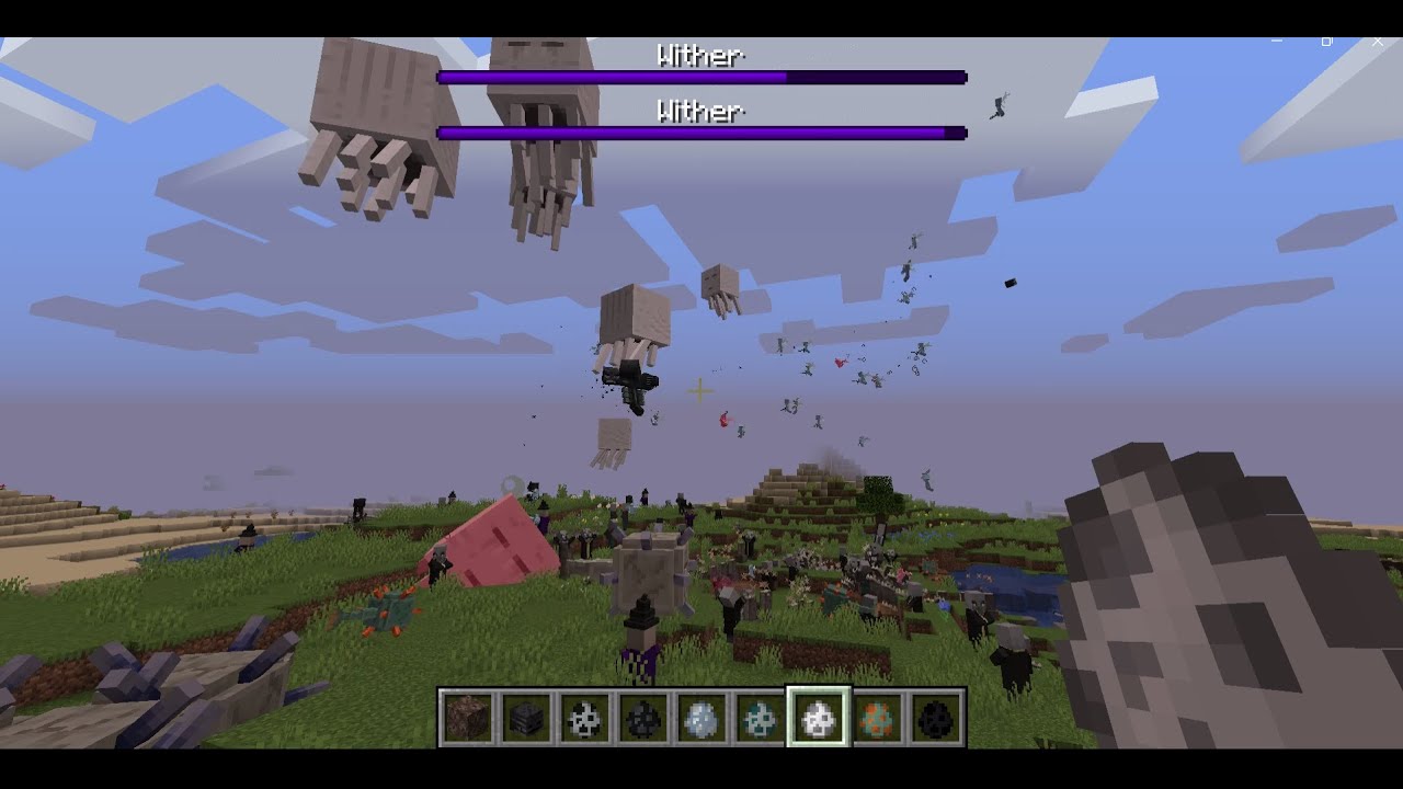 minecraft wither vs all minecraft zombie - YouTube