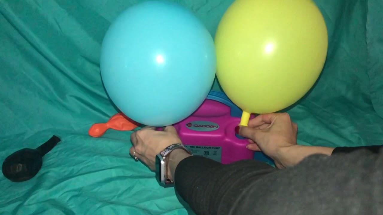 COLORFUL BALLOON INFLATION AND DEFLATION WIHT DOUBLE NOZZLE BALLOON ...