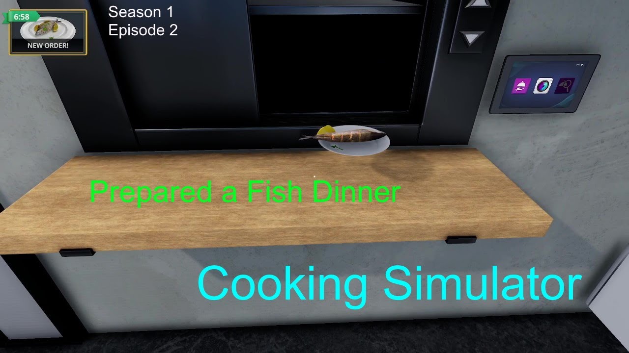 Cooking Simulator | Day 2 Of My New Job | Baking Trout For Customers ...