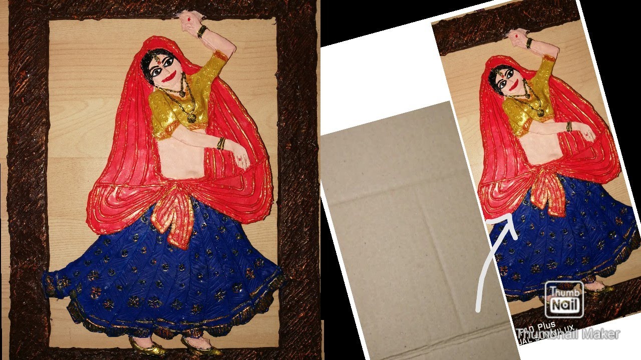 6. Dancing girl / Dancing lady / Dancing women / Cardboard craft / clay ...
