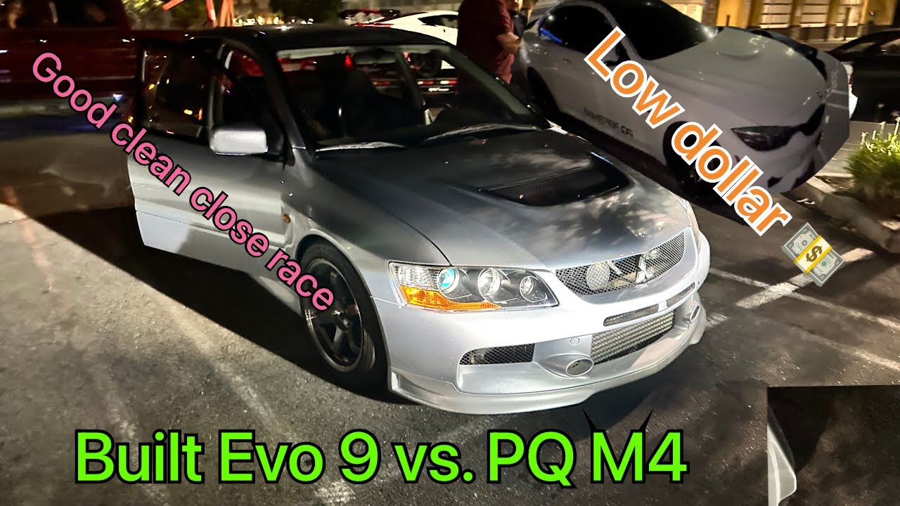 Built EVO 9 vs. PQ performance’s BMW M4 *close race* #racing #bmw - YouTube