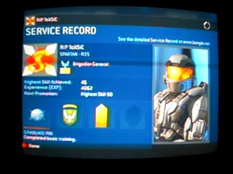 Halo 3 45 Brigadier General for Sale - LVL 45 in Team Doubles - YouTube