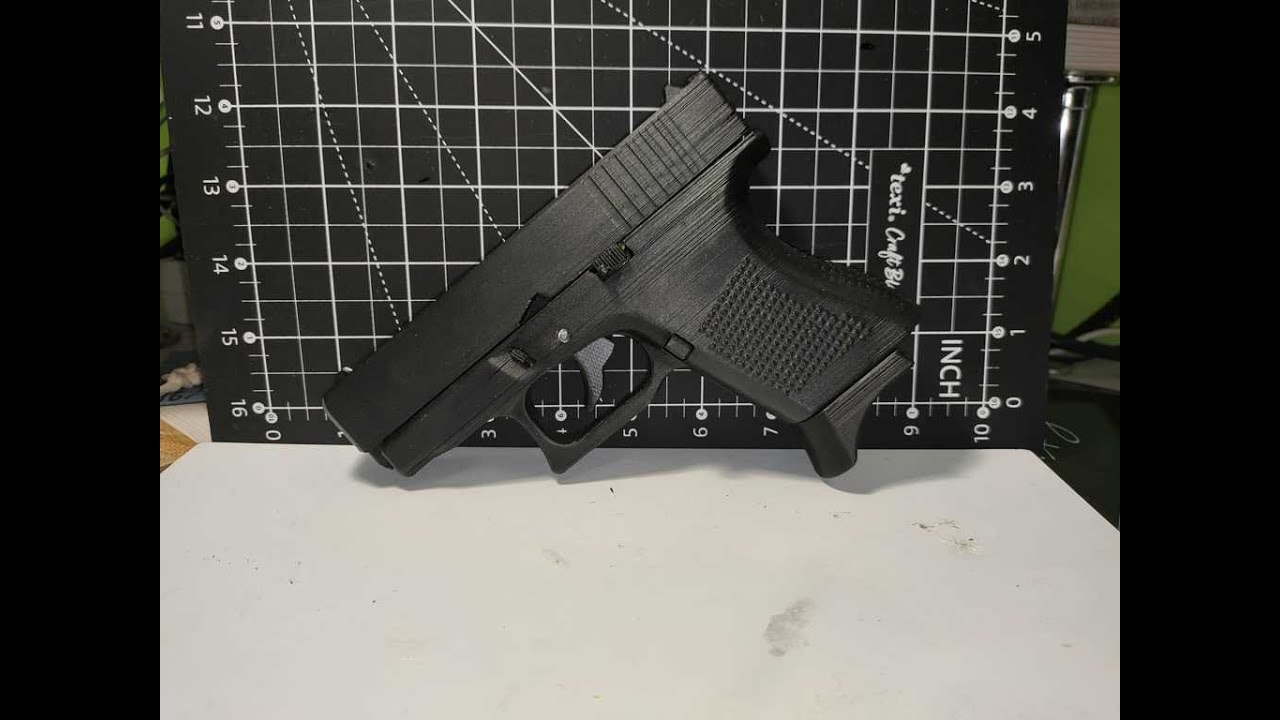 3D printed glock 26 prop replica - YouTube