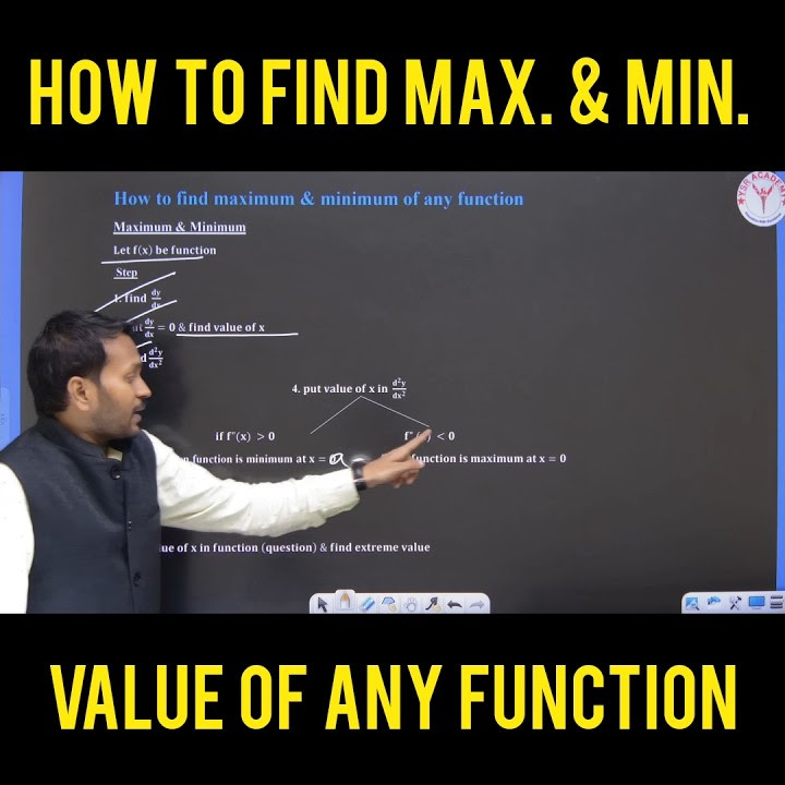 How To Find Maximum And Minimum Value Of Any Function Mhtcet Maharashtra Boards