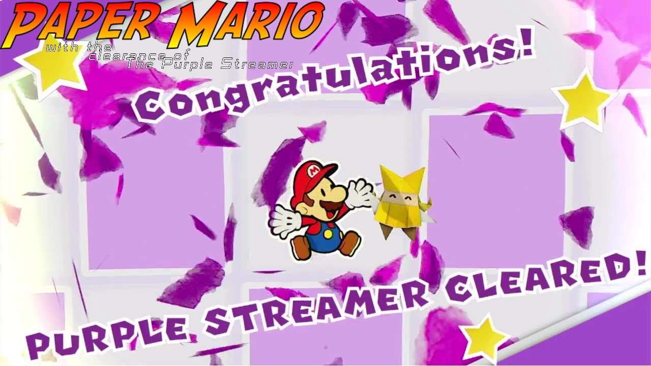 Purple Streamer Acquired (Paper Mario The Origami King) - YouTube