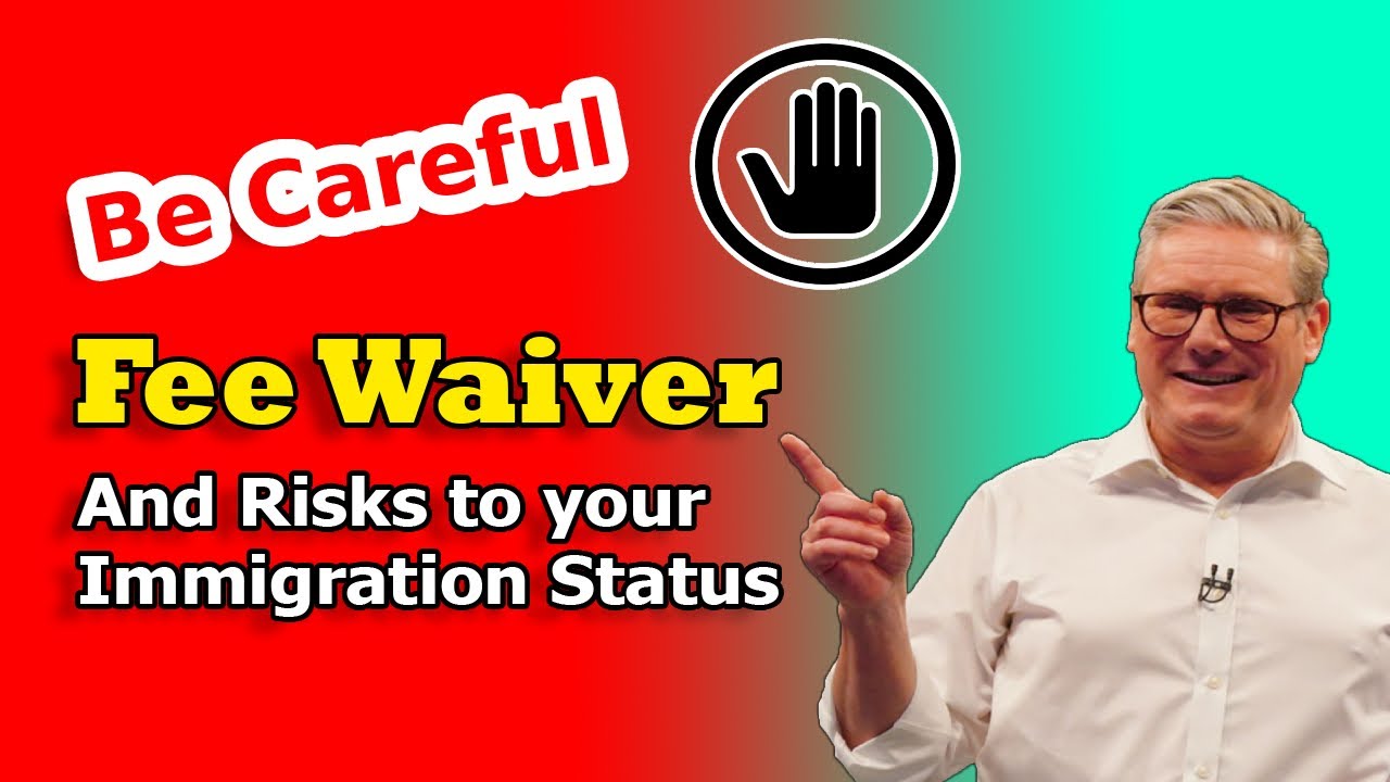 Fee waiver, 3C leave and risk to your immigration status! - YouTube