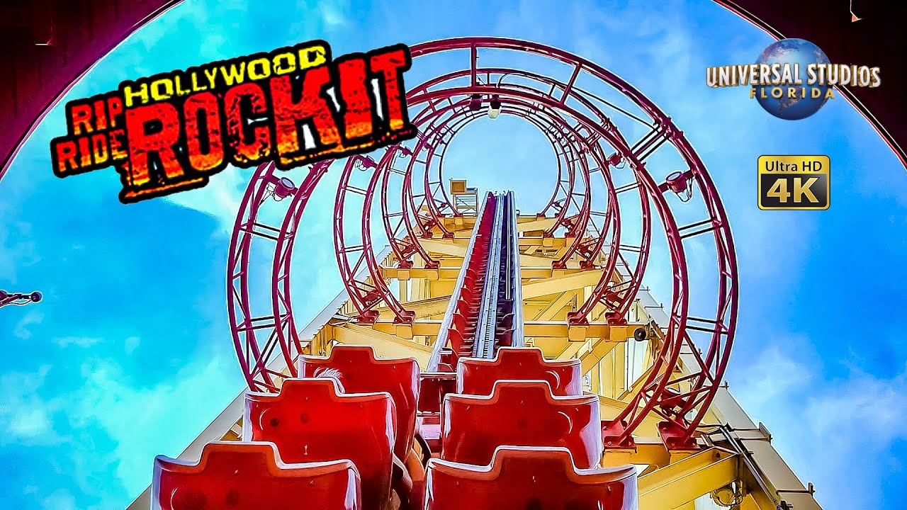 April 2023 Hollywood Rip Ride Rockit Roller Coaster On Ride 4K POV ...