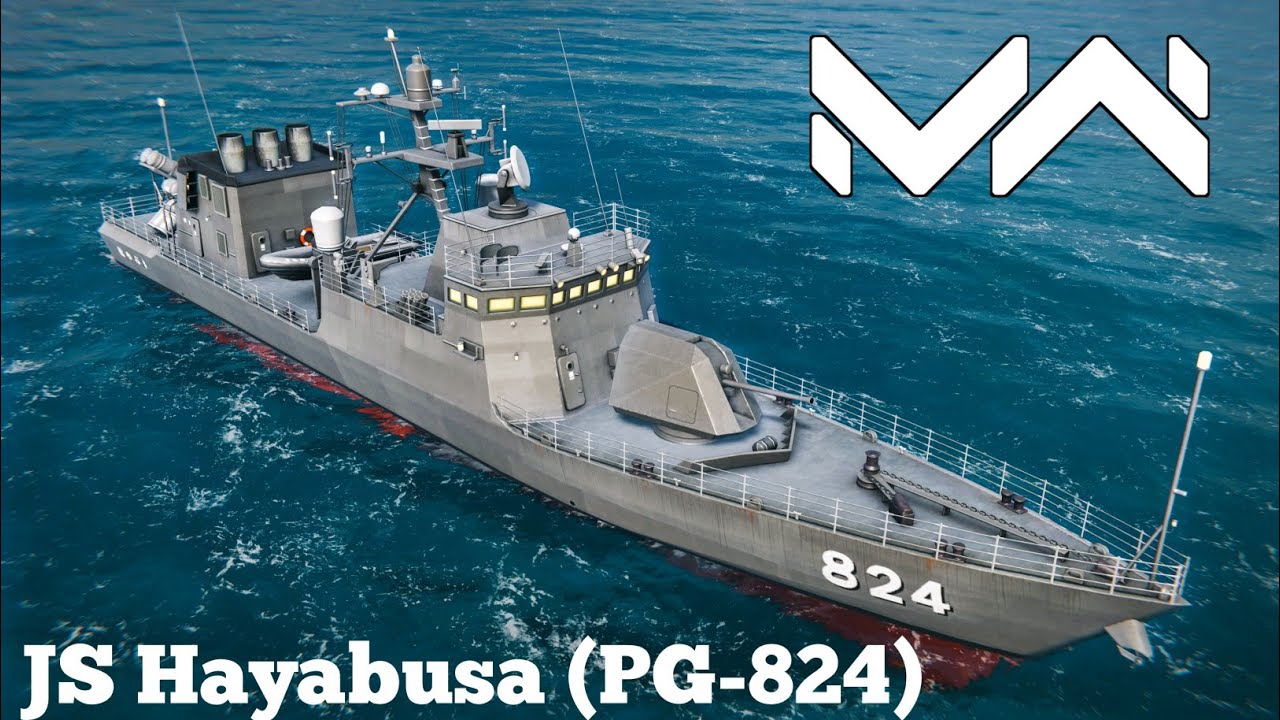 Modern Warships: First Gameplay New T-1 Ship JS Hayabusa (PG-824) - YouTube