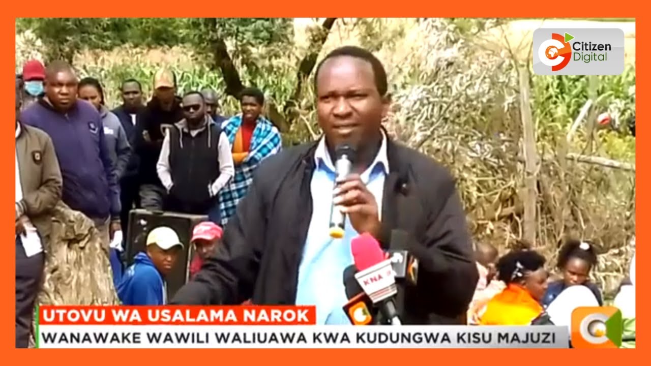 Viongozi katika kaunti ya Narok wataka majambazi wauaji wakamatwe - YouTube