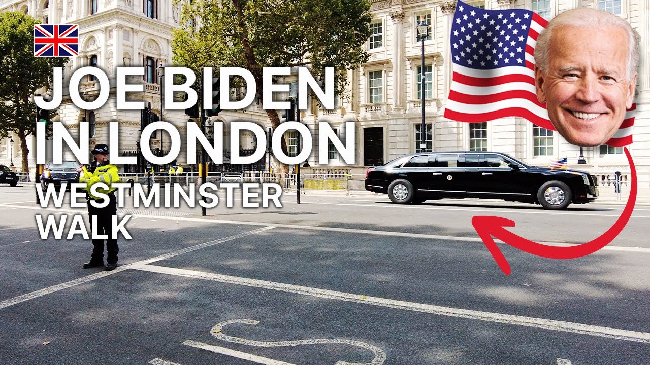 🇬🇧 🇺🇸 Joe Biden in London - Westminster Walk | July 2023 (4K 60fps ...