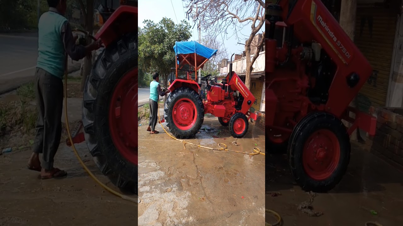 Wash tractor - YouTube