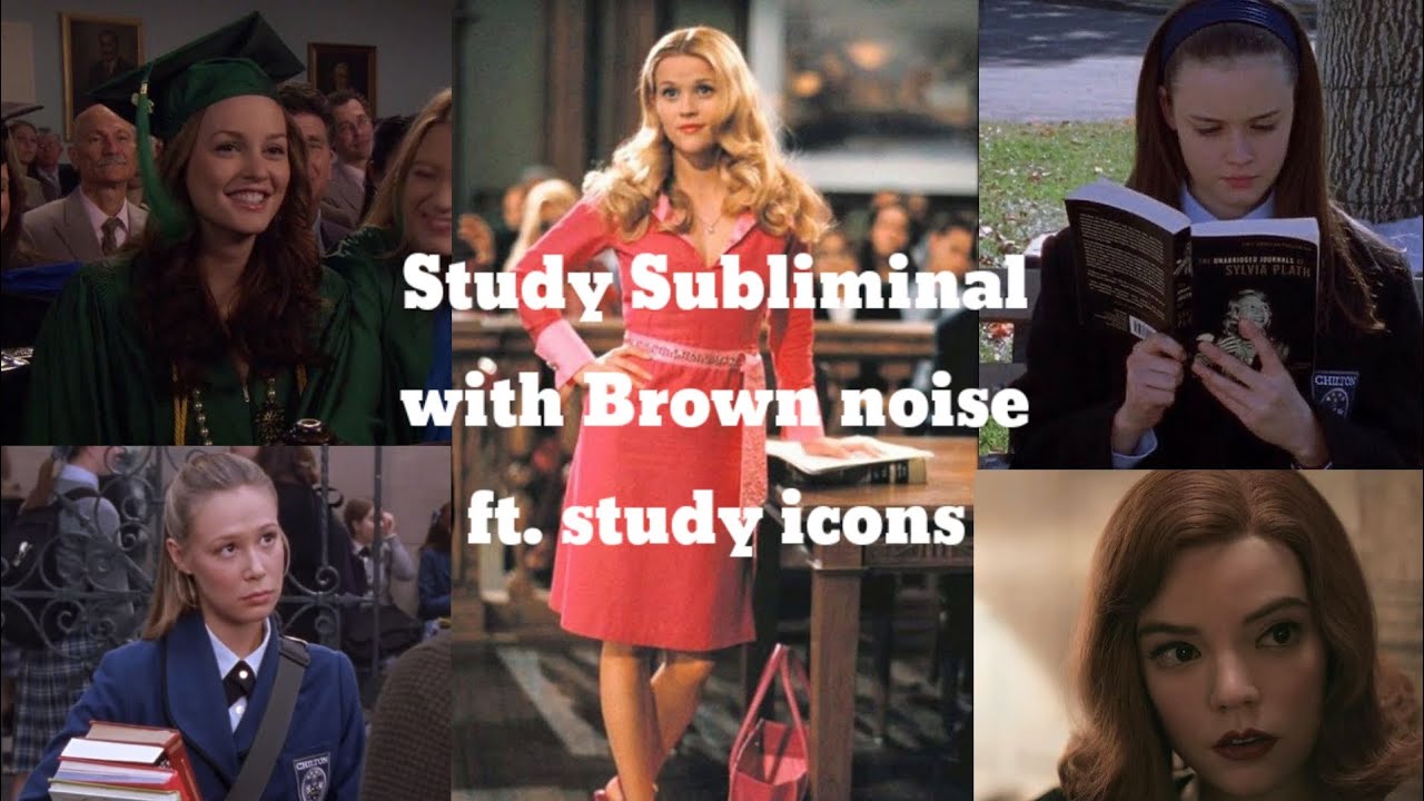 Study Subliminal with Brown Noise🤎 ft. Study Icons 📝📖🎓📚 - YouTube
