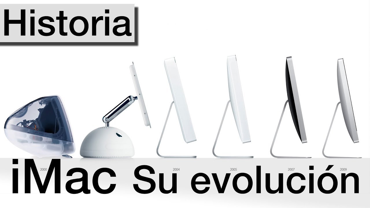 La evolución del iMac | Pequeña historía del All In One de Apple - YouTube