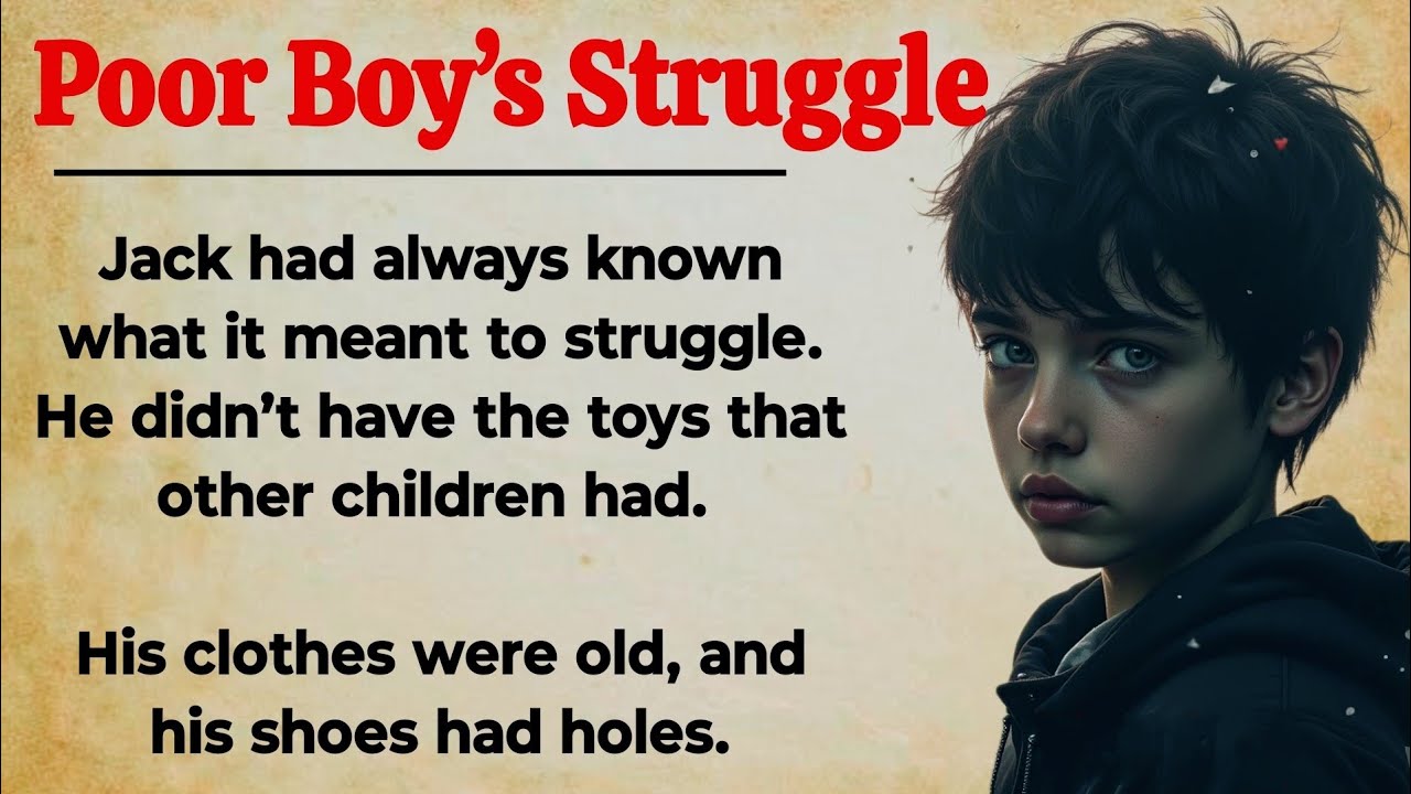 Poor Boy's Struggle || Learn English Through Story Level 1 🔥 || Graded ...