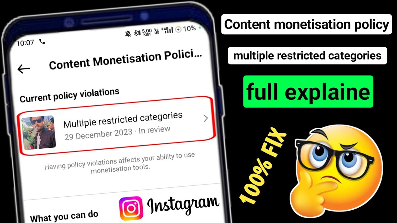 multiple restricted categories instagram| content monetization policy ...