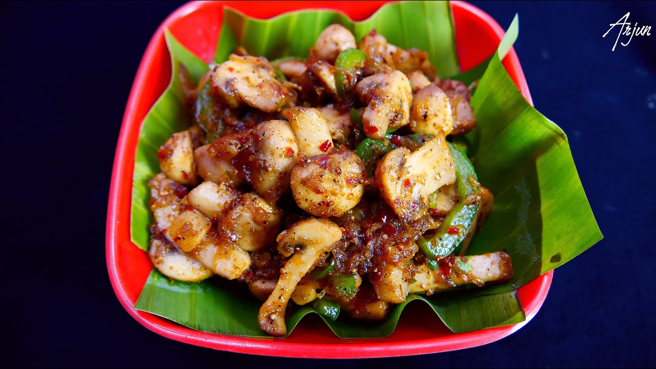 My Cooking My Style - Mushroom Capsicum Fry...!!!!! ||||| Mushroom ...