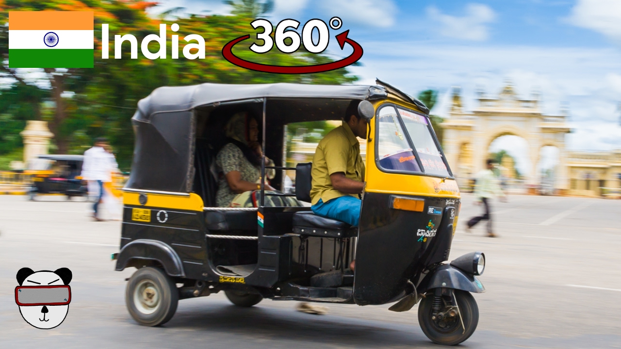 🇮🇳 360° VR Indian Auto-Rickshaw Ride | Mysore, India - YouTube