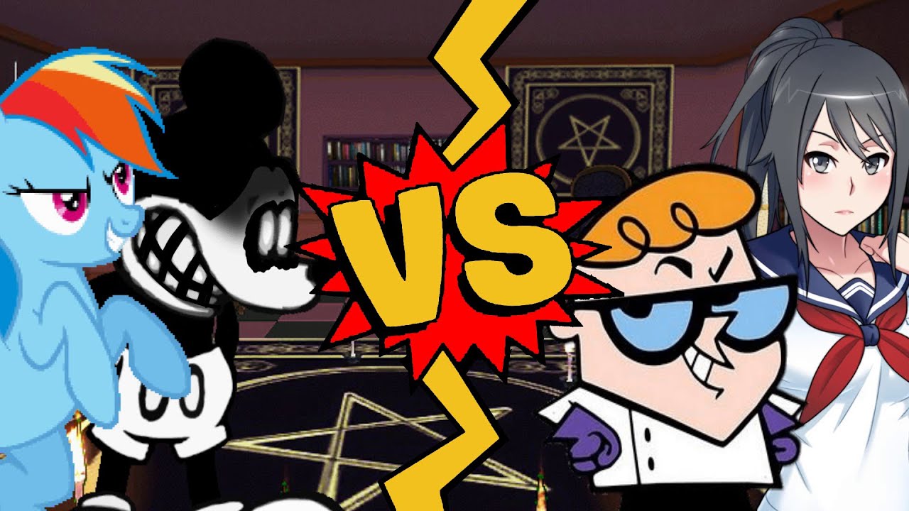 M.U.G.E.N Battles | Rainbow Dash/Suicide Mouse vs Ayano Aishi/Dexter ...