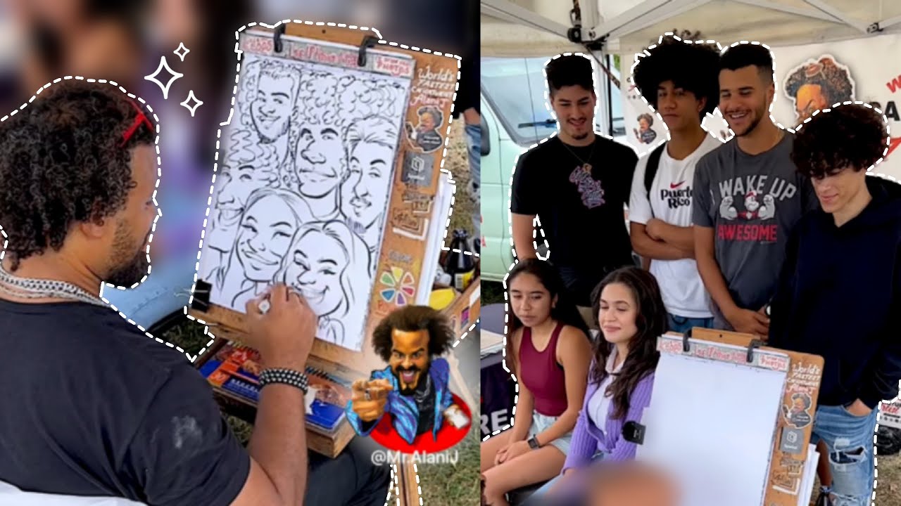 Drawing 6 Faces in less than 10 minutes! FULL VIDEO - YouTube