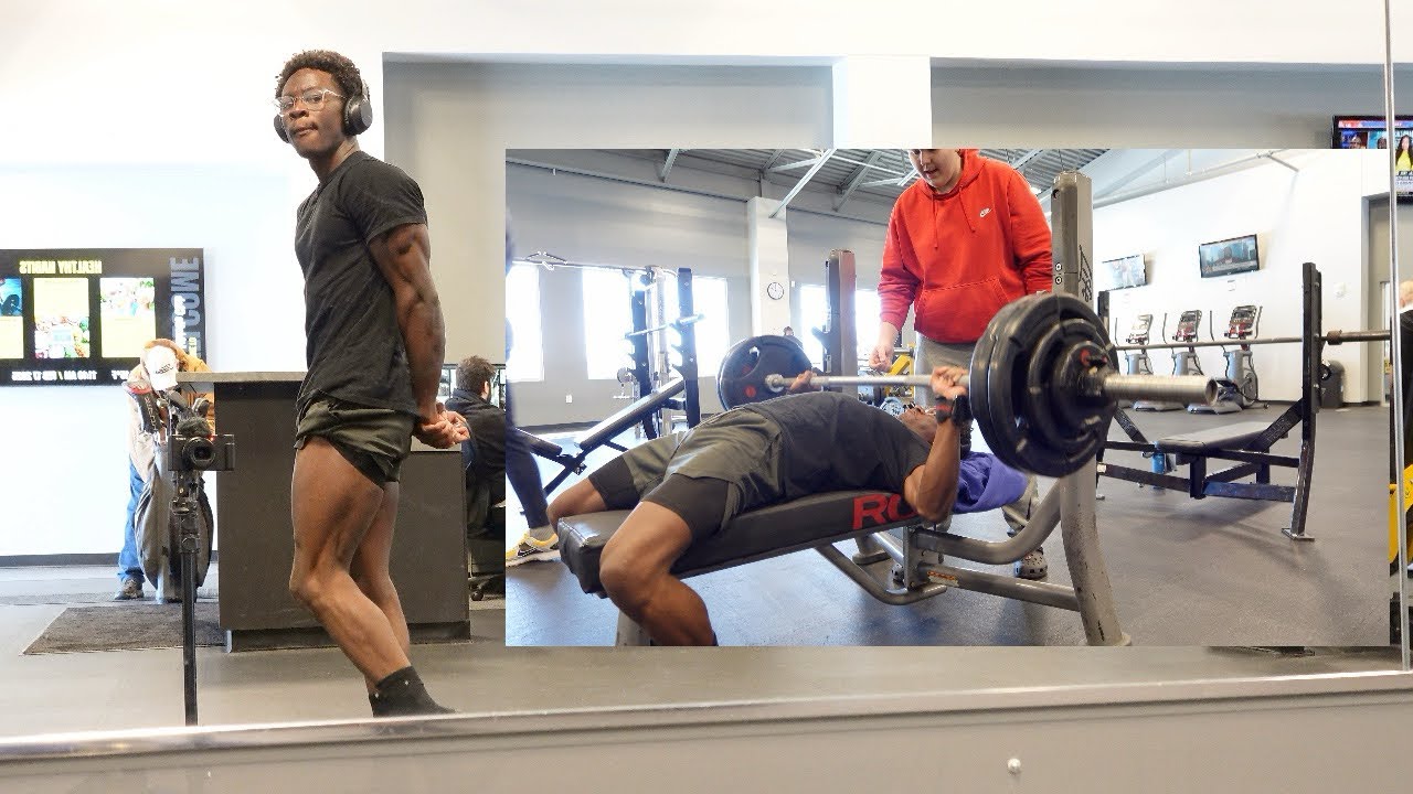 The bench was calling my name on leg day | 150lbs bw 255 bench + legs ...