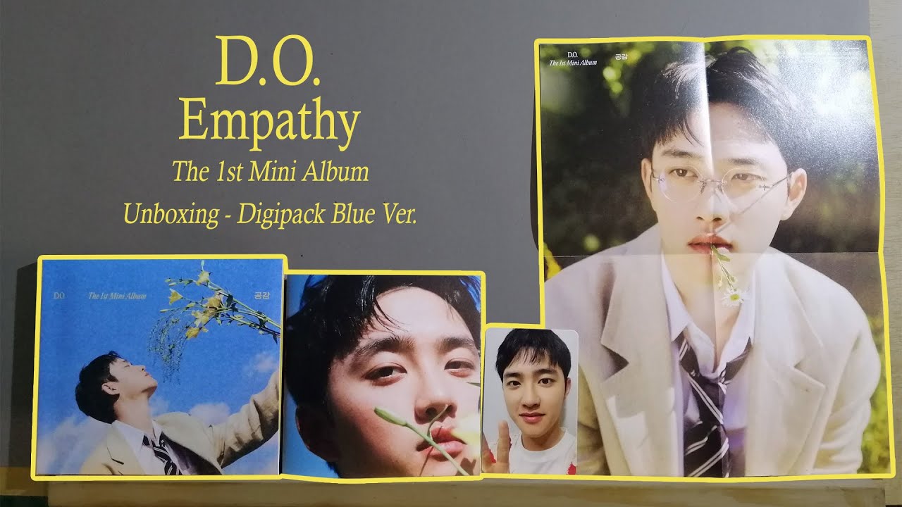 d.o. - empathy 1st mini album unboxing (digipack blue version) - YouTube