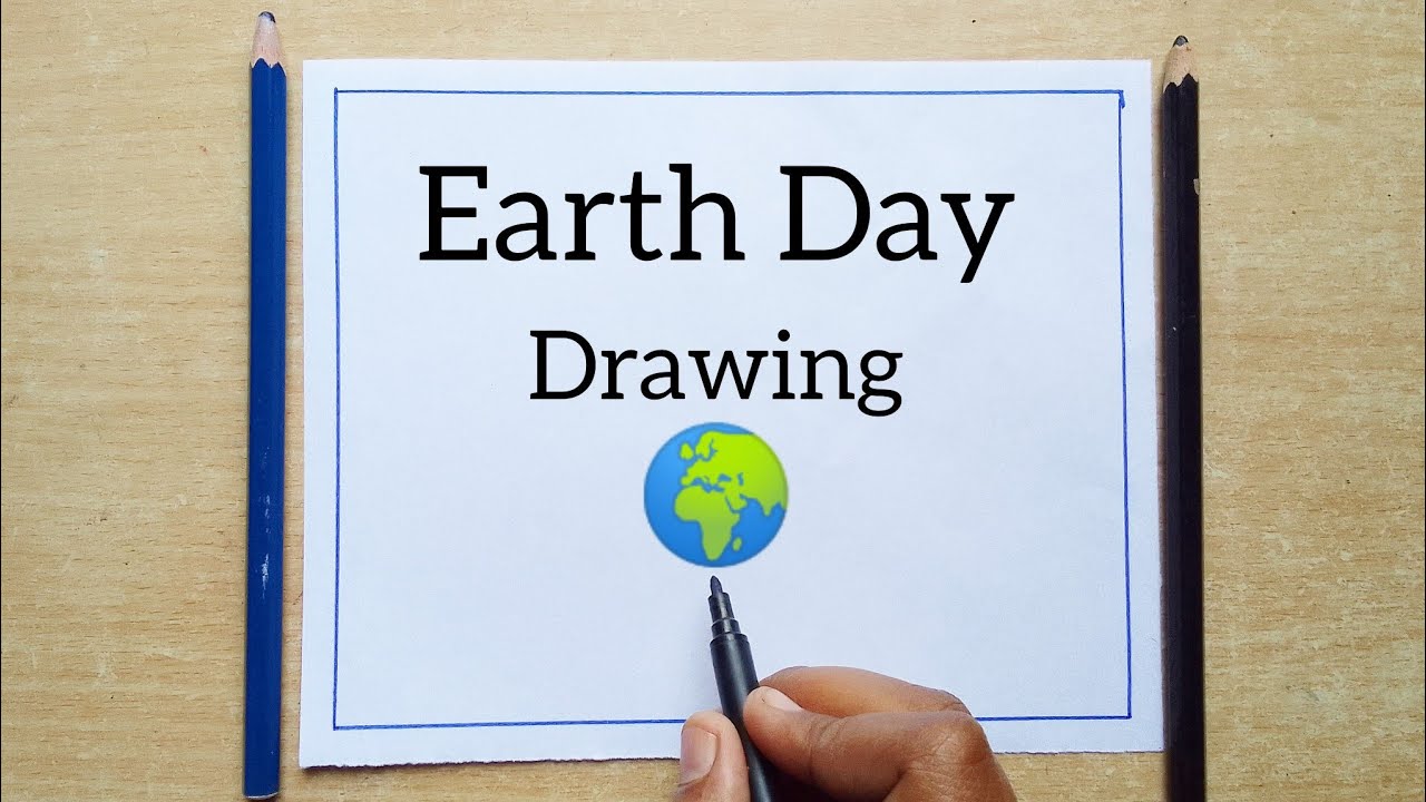 Earth Day Drawing Easy || Earth Day Poster Drawing || Environment Day ...