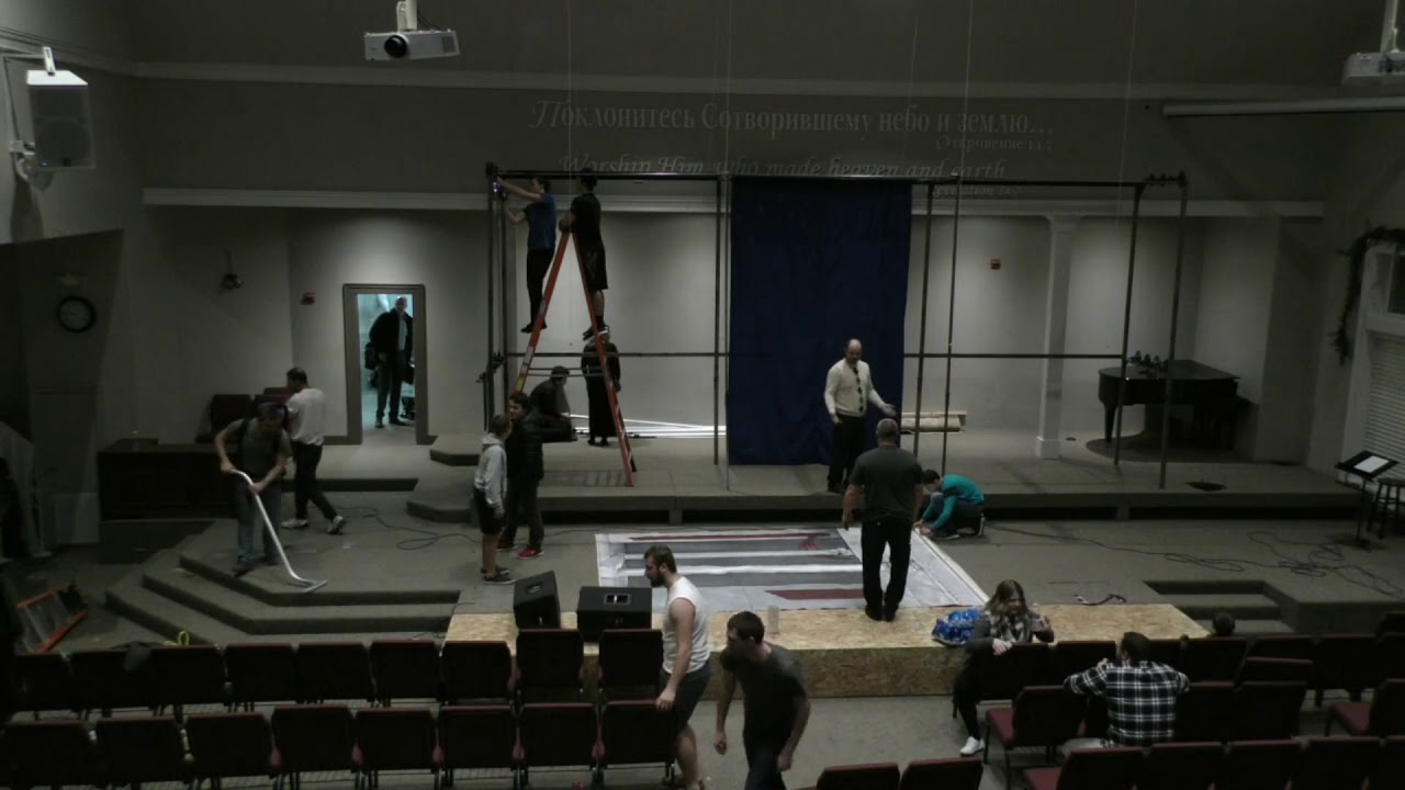 Christmas Play Stage Clean Up 2017 (time Lapse) - YouTube