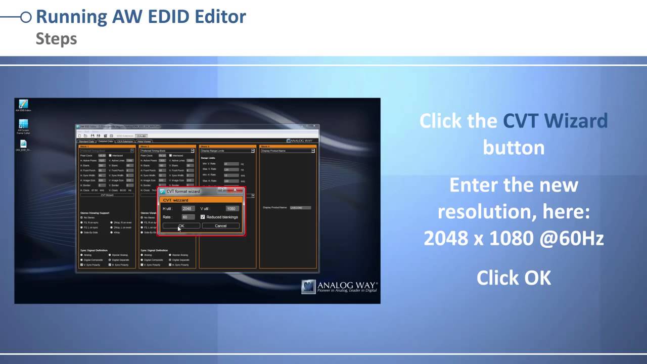 Analog Way - Editor de EDID - YouTube