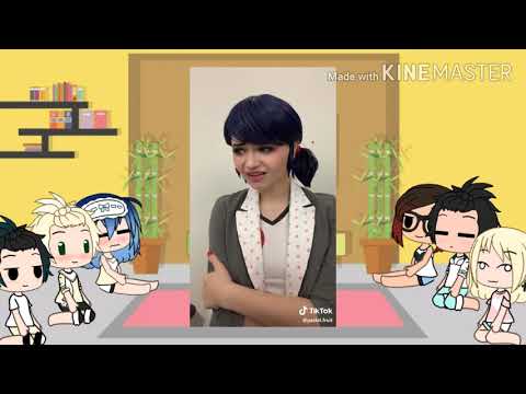 Gacha life { Miraculous ladybug } Reacting on tiktok video Part 1